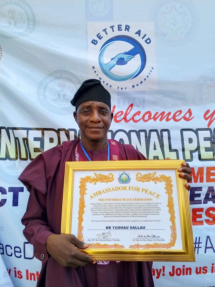 Dr. Yushau Sallau Honored with ‘Ambassador for Peace’ Award at IPD 2025 ...